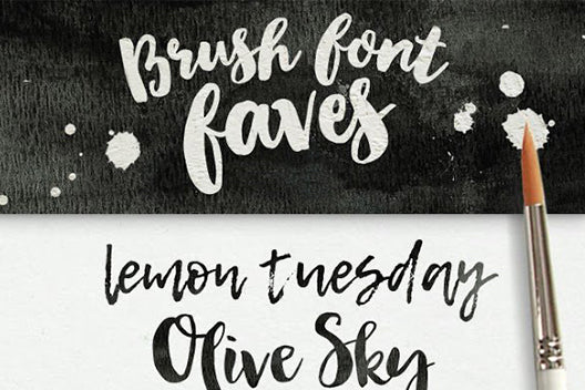 Brush Font Faves – Angele Kamp