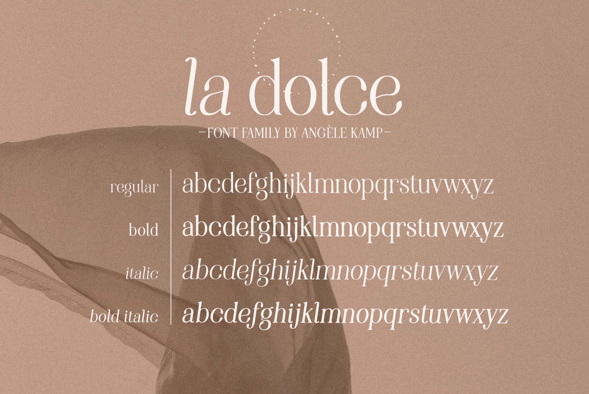 La Dolce font family – Angele Kamp